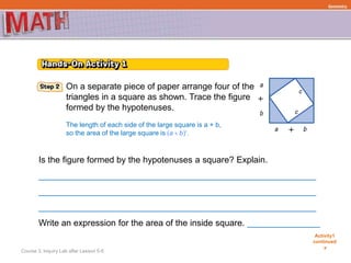 (8) Inquiry Lab - Proofs About the Pythagorean Theorem | PPTX