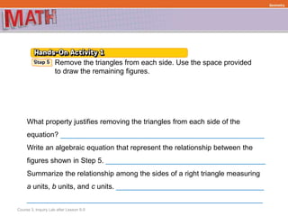 (8) Inquiry Lab - Proofs About the Pythagorean Theorem | PPTX