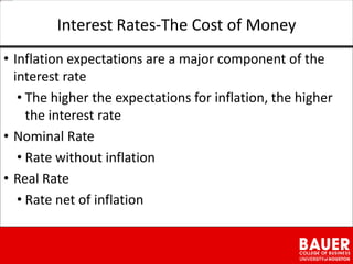 Chapter 5 Interest Rates and the cost of money | PPTX