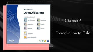 Std 10 Computer Chapter 5 Introduction to Calc | PPTX