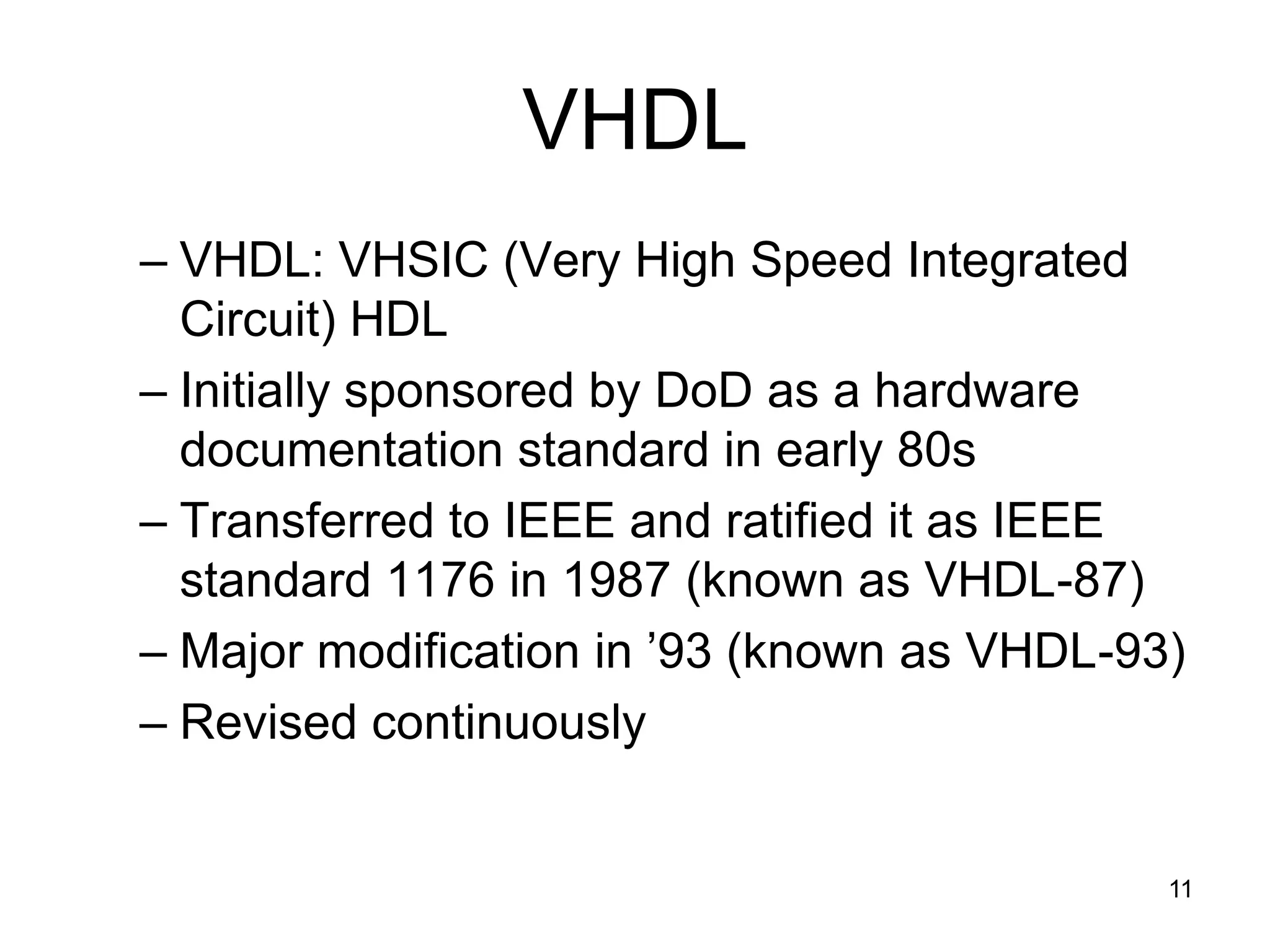 Chapter 5 Introduction To Vhdl Pdf Programming Languages Computing