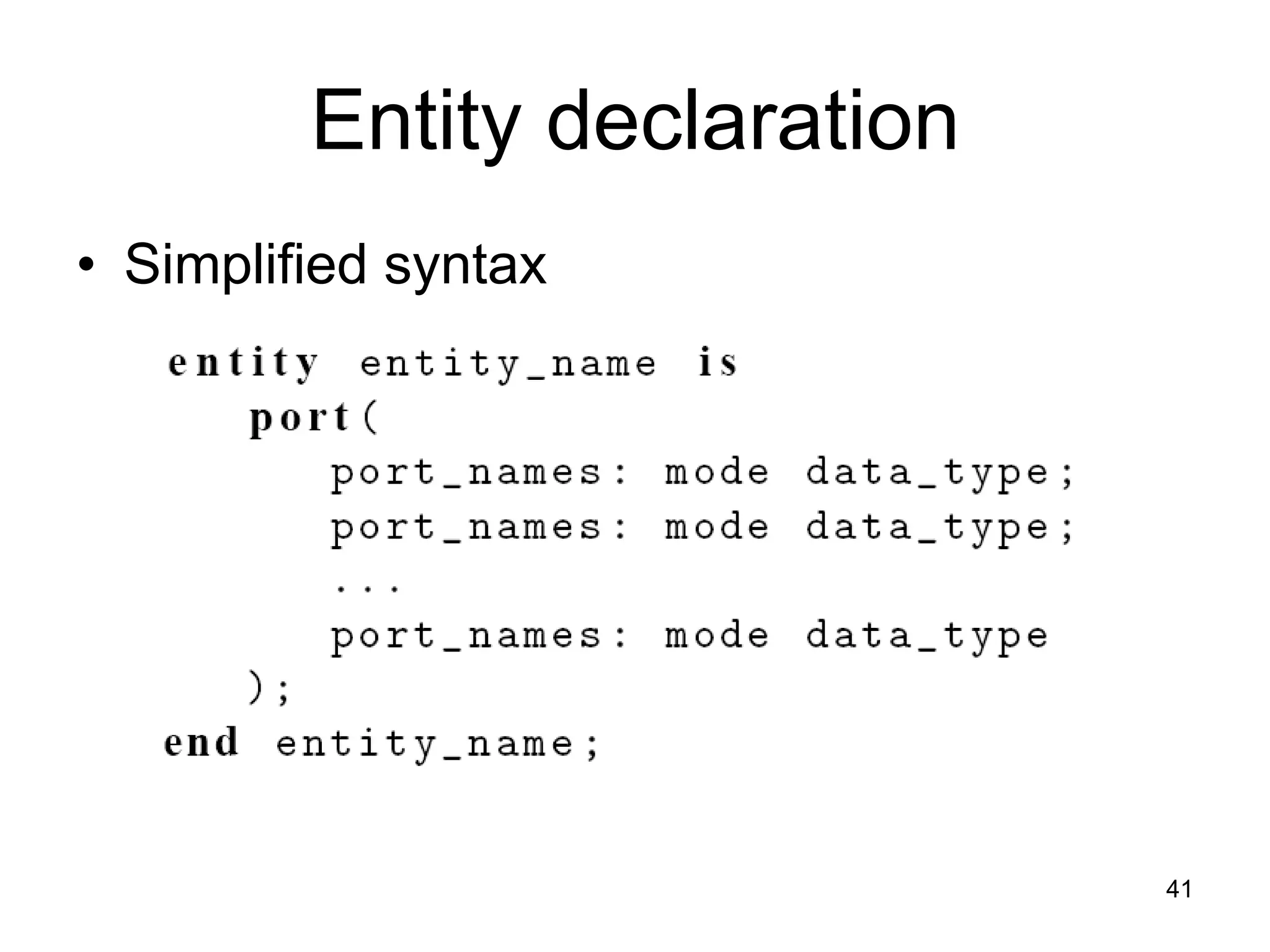 Chapter 5 Introduction To Vhdl Ppt