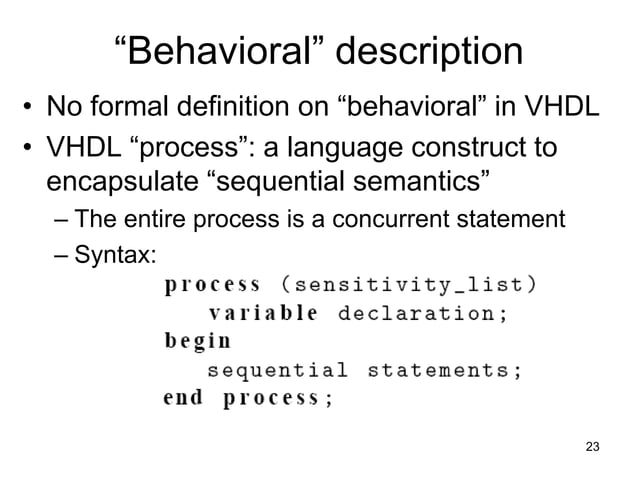Chapter 5 Introduction To Vhdl Pdf Programming Languages Computing