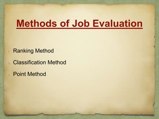 Chapter 5 job evaluation 2 | PPT