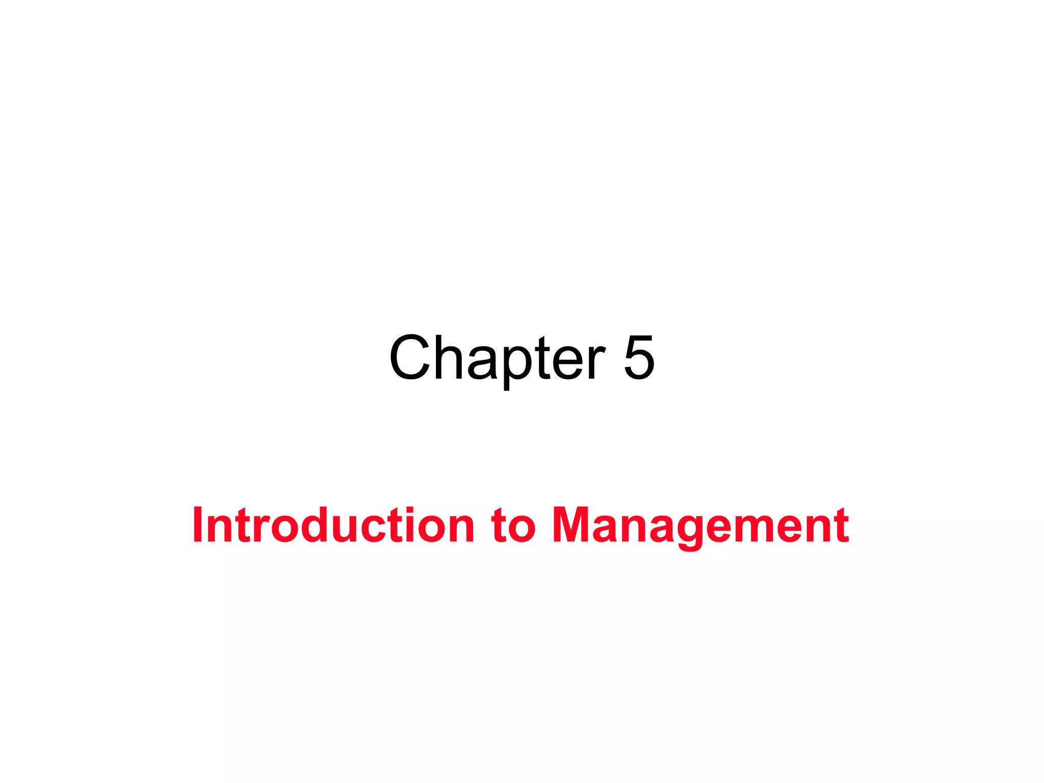 Chapter 5 lc introduction to management | PPT