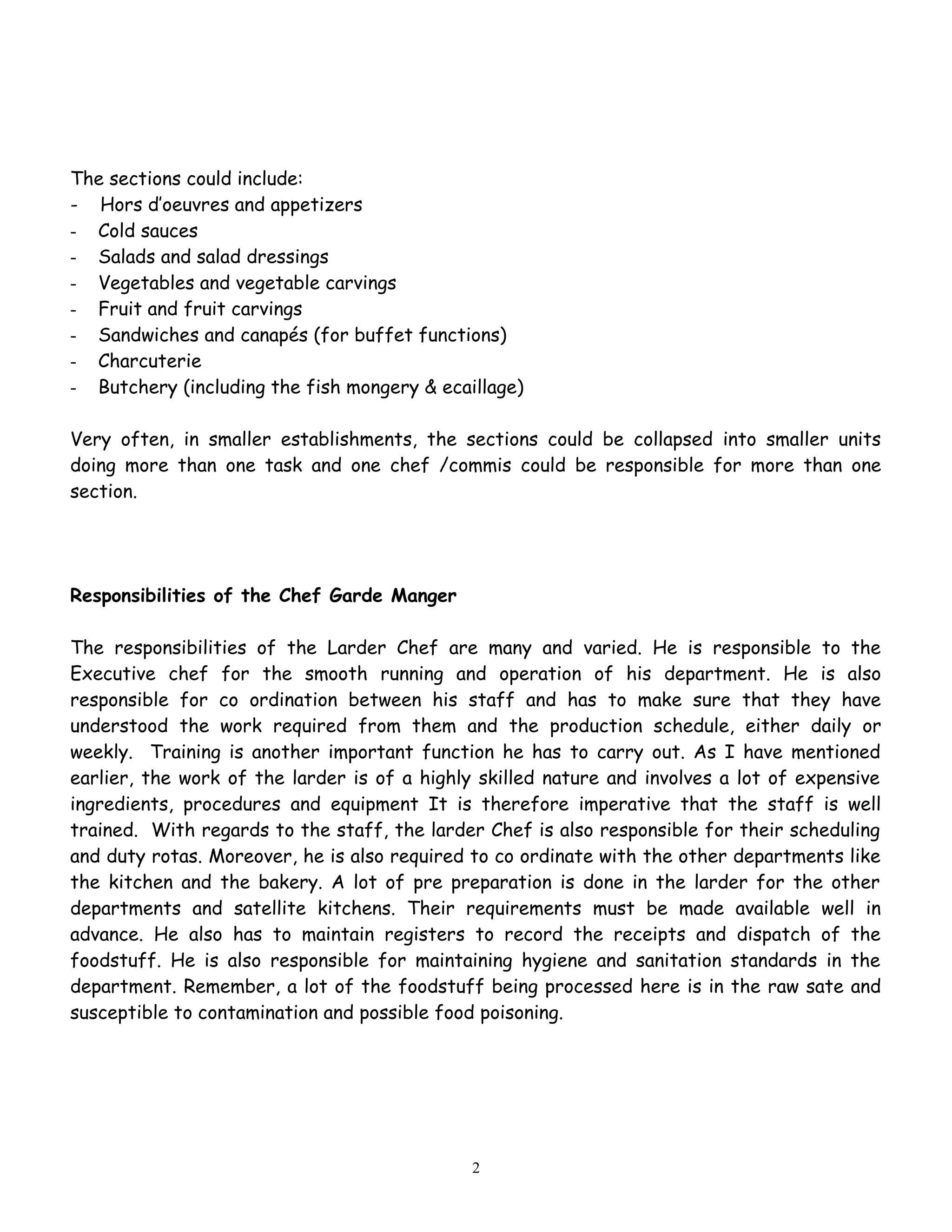 Chapter 5 le garde manger | DOC