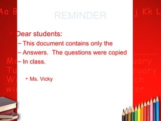 Chapter 5 lesson 2 answers | PPT