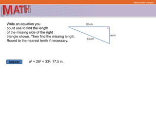 (8) Lesson 5.5 - The Pythagorean Theorem | PPTX