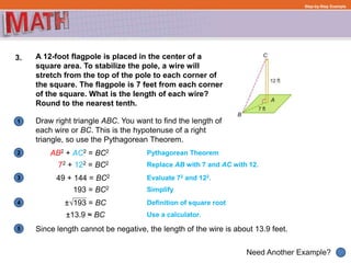(8) Lesson 5.6 - Use the Pythagorean Theorem | PPTX