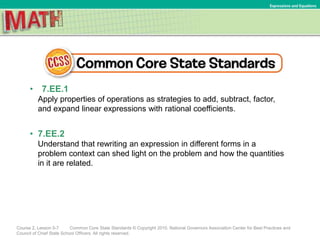 (7) Lesson 5.7 - Subtract Linear Expressions | PPTX