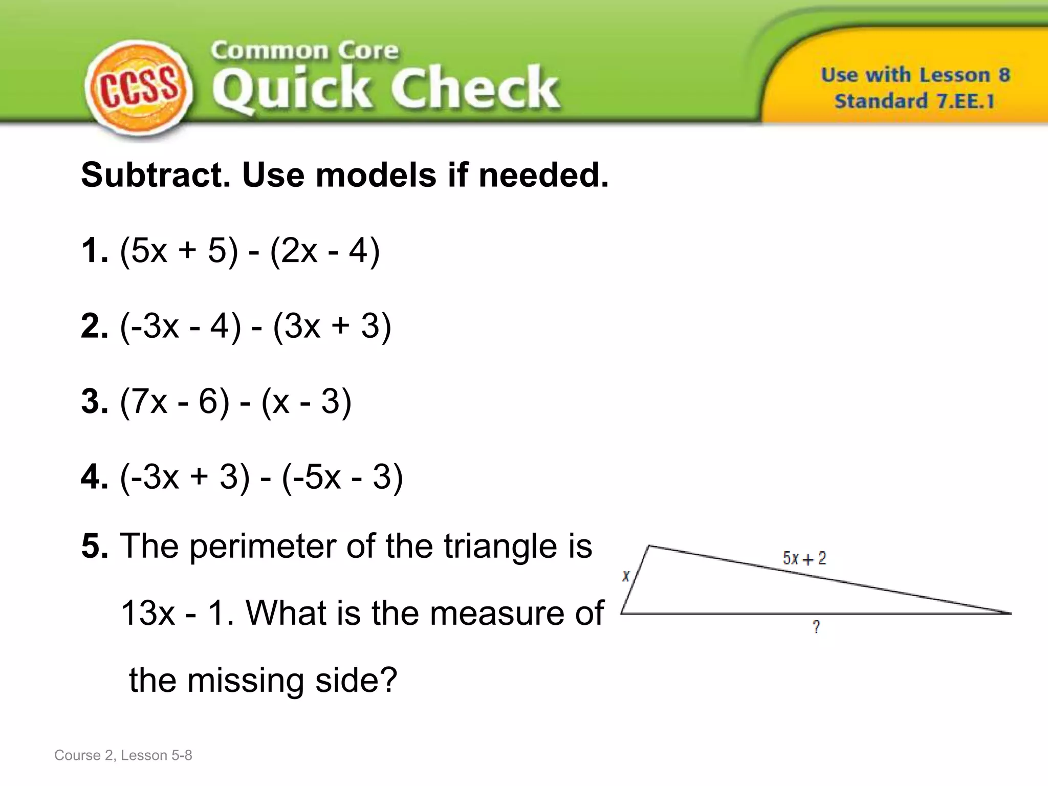 (7) Lesson 5.8 - Factor Linear Expressions | PPTX