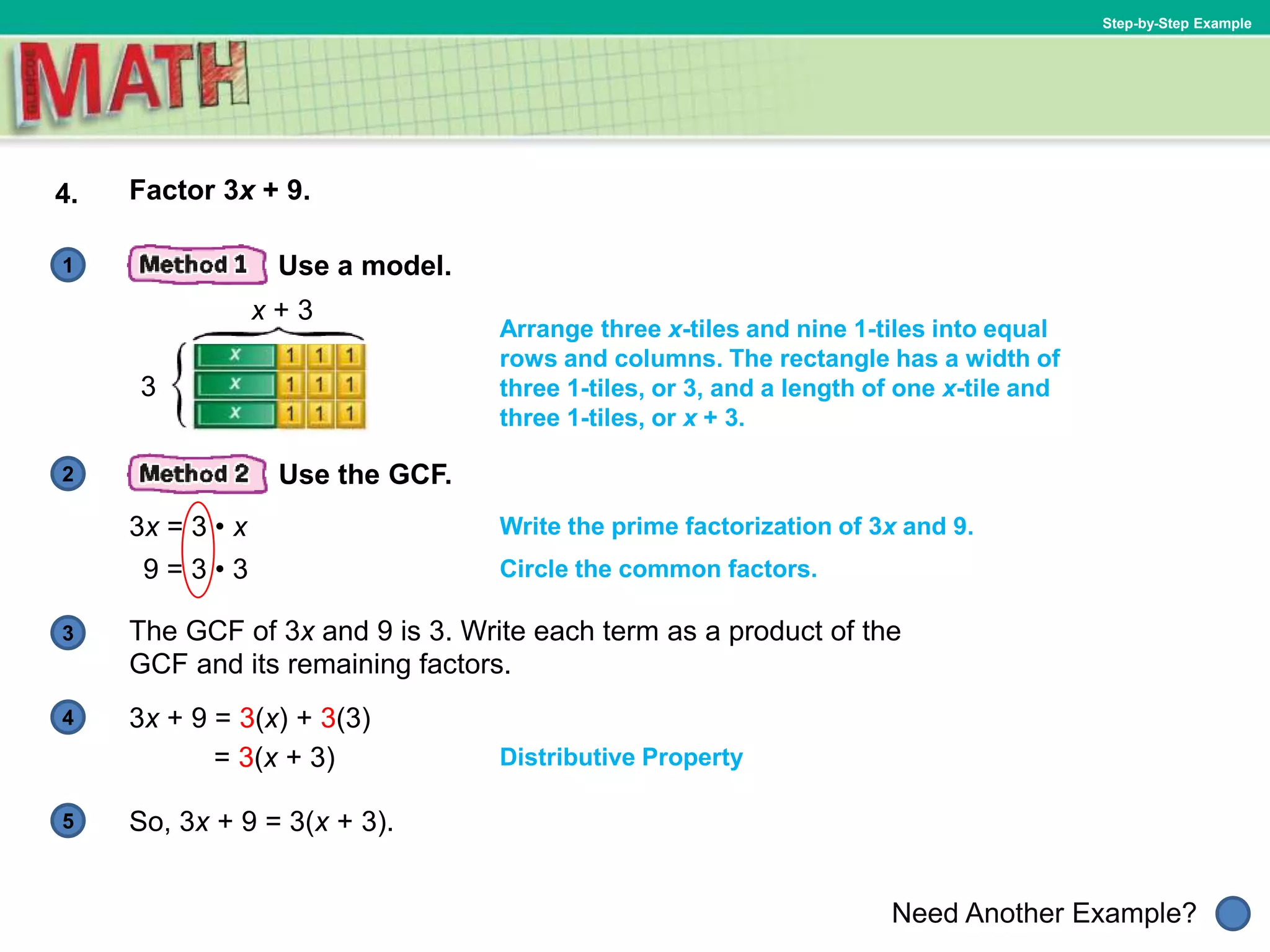 (7) Lesson 5.8 - Factor Linear Expressions | PPTX