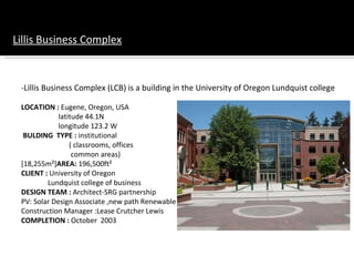 GreenStudio - Chapter 5 Lillis Business Complex | PPT