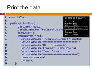 Chapter 5: linked list data structure | PPT