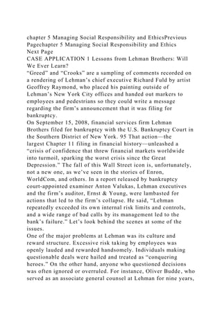 chapter 5 Managing Social Responsibility and EthicsPrevious Pagechap.docx