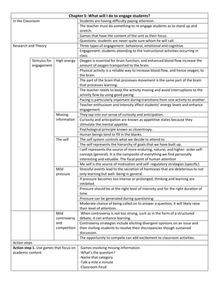 Chapter 5 marzano | DOCX