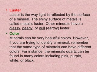 Chapter 5 minerals | PPT