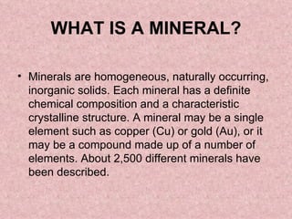 Chapter 5 minerals | PPT