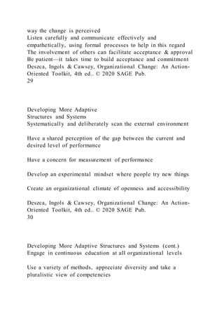 Chapter 5 Navigating Change Through Formal Structures and Syste | DOCX