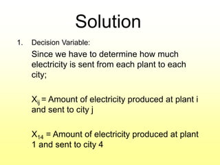 Kuliah teori dan analisis jaringan - linear programming | PPTX