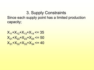Kuliah teori dan analisis jaringan - linear programming | PPTX