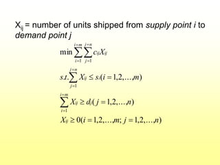 Kuliah teori dan analisis jaringan - linear programming | PPTX