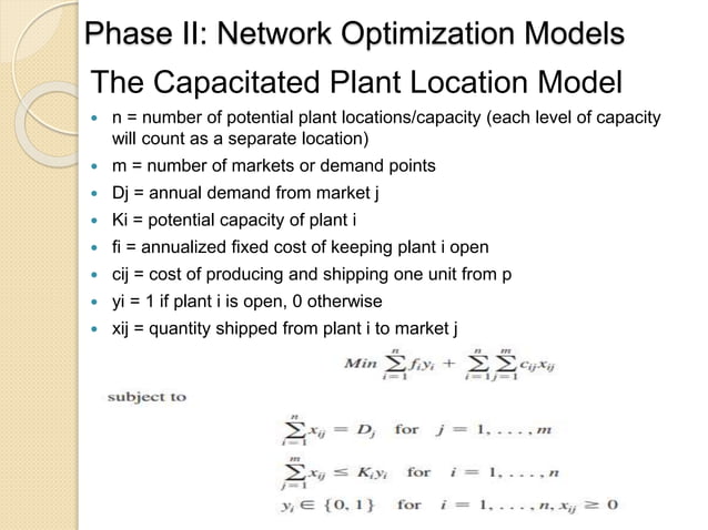 Chapter 5 network design | PPTX | Logistics | Business