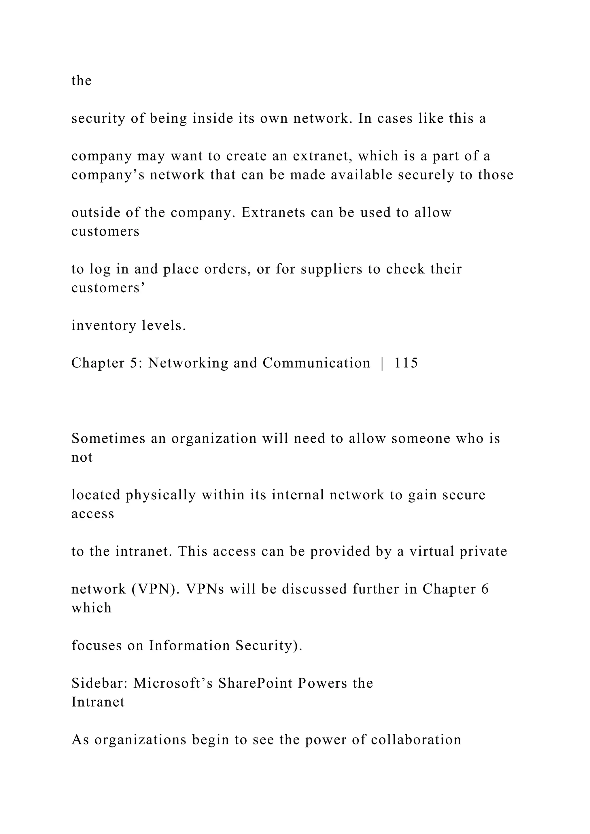 Chapter 5 Networking and Communication Learning Objecti.docx | Internet | Computing