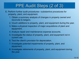 Chapter 5 Audit of property plant and equipment | PPT