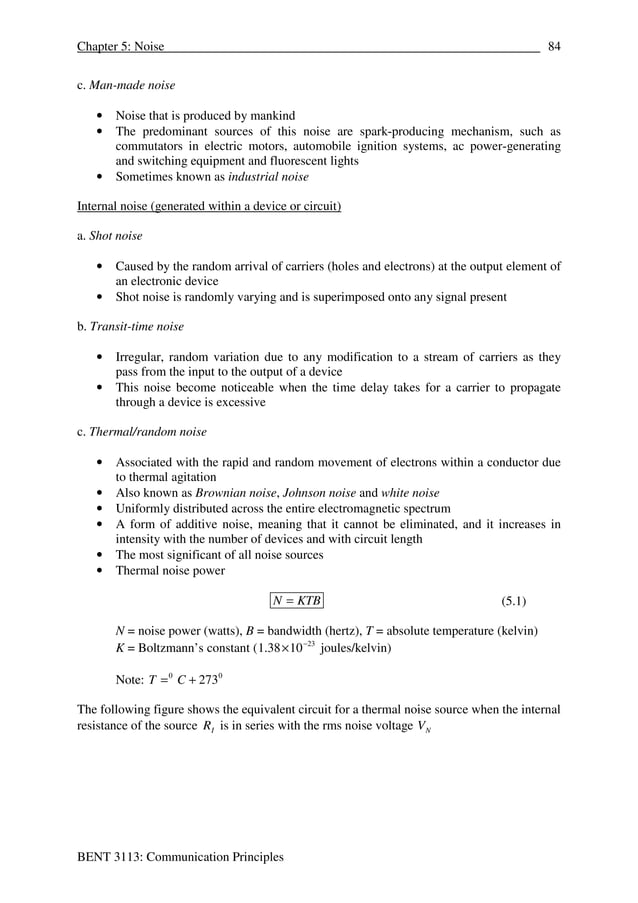 Chapter 5 noise | PDF | Computer Networking | Computing