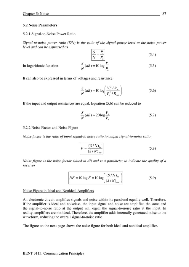 Chapter 5 noise | PDF | Computer Networking | Computing