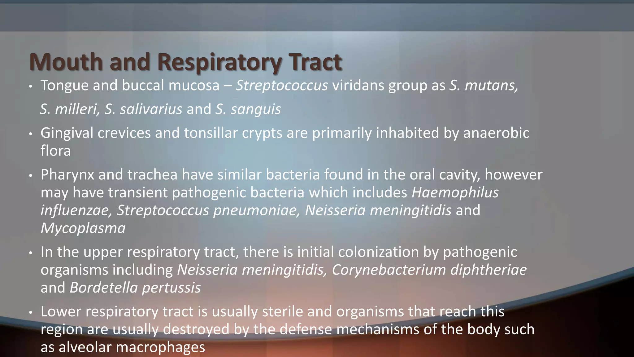 Chapter 5 Normal Flora of the Human Body | PPTX