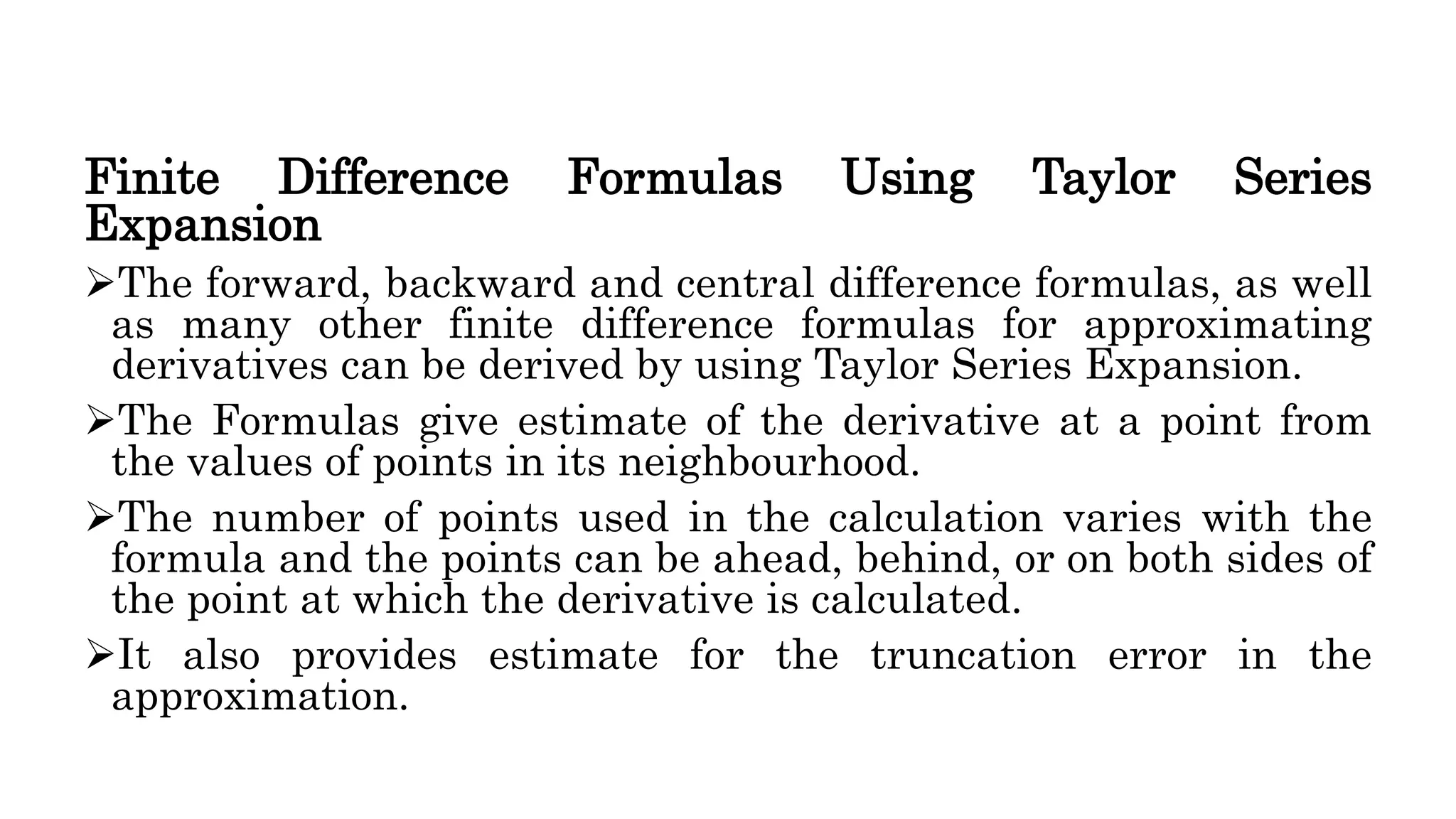 Numerical differentiation and integration | PPTX