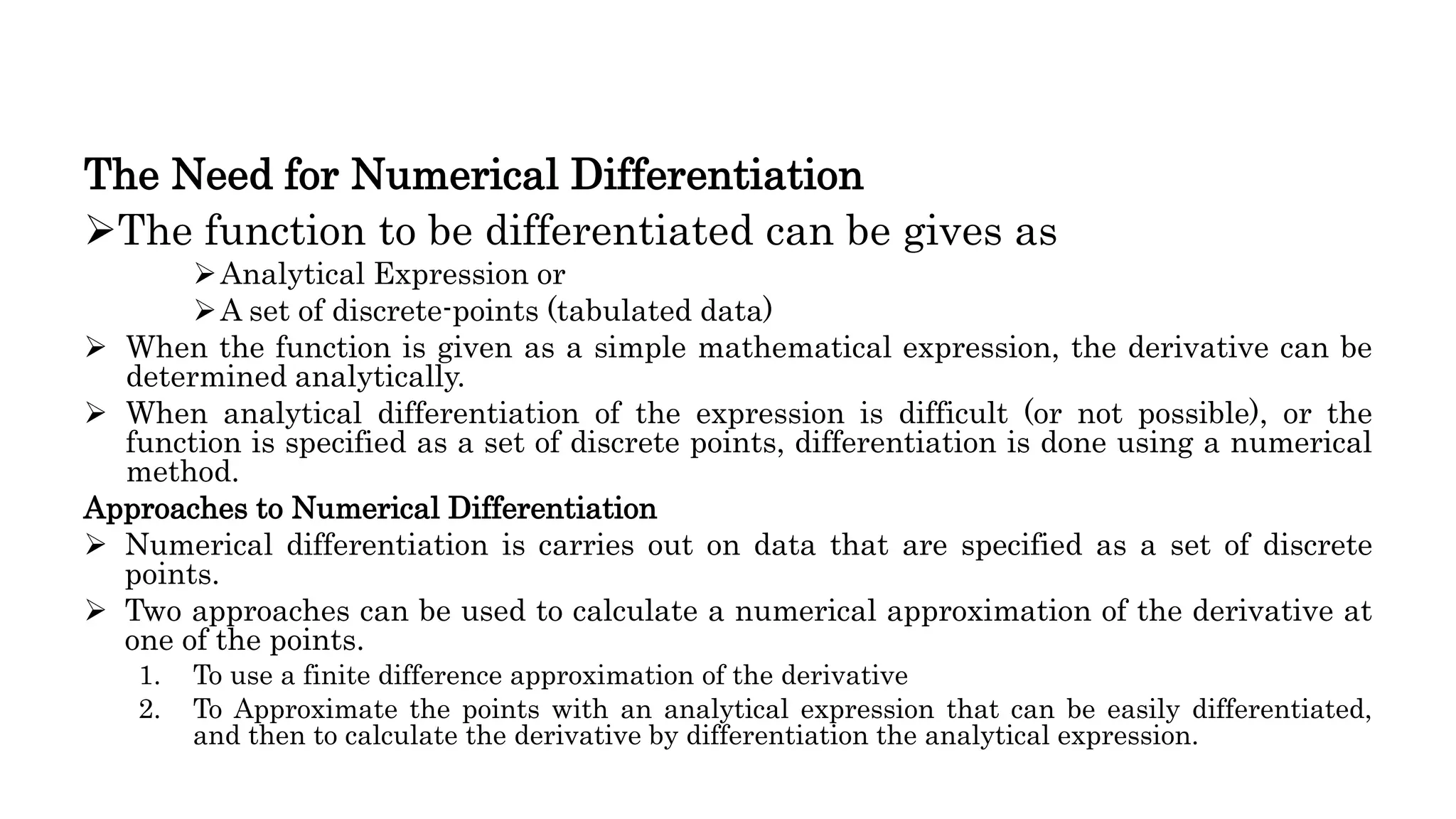 Numerical differentiation and integration | PPTX