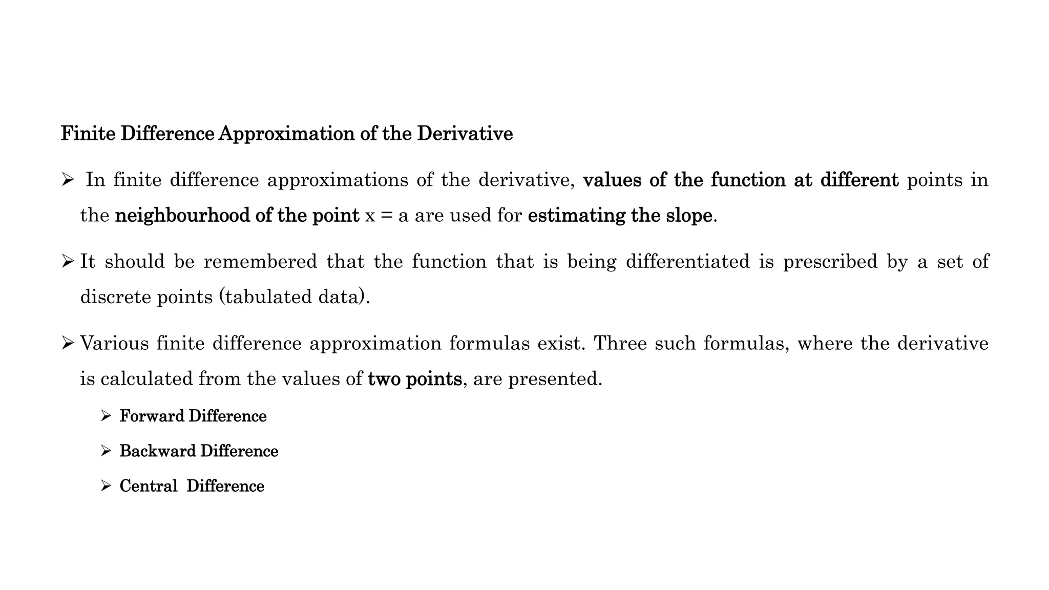 Numerical differentiation and integration | PPTX