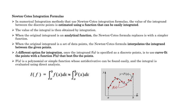 Numerical differentiation and integration | PPTX | Web Development | Internet