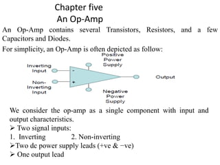 Basic electricity part 1 chapter 5 Op-amp.pptx | Consumer Electronics | Technology & Computing