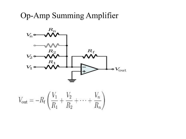 Basic electricity part 1 chapter 5 Op-amp.pptx | Consumer Electronics | Technology & Computing