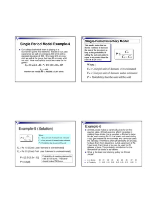 Chapter 5 part 1 inventory control | PDF