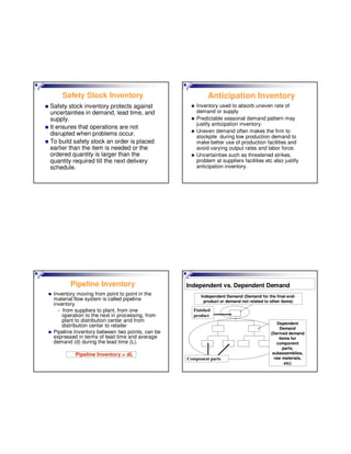 Chapter 5 part 1 inventory control | PDF
