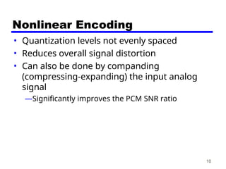 Data Encoding - Analog Data, Digital signal | PPT