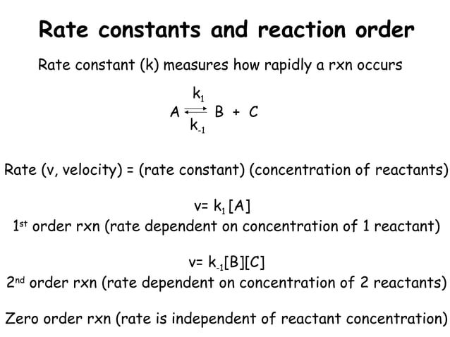 Chapter 5 (part2) enzymes - michaelis-menton kinetics | PPT | Chemistry ...