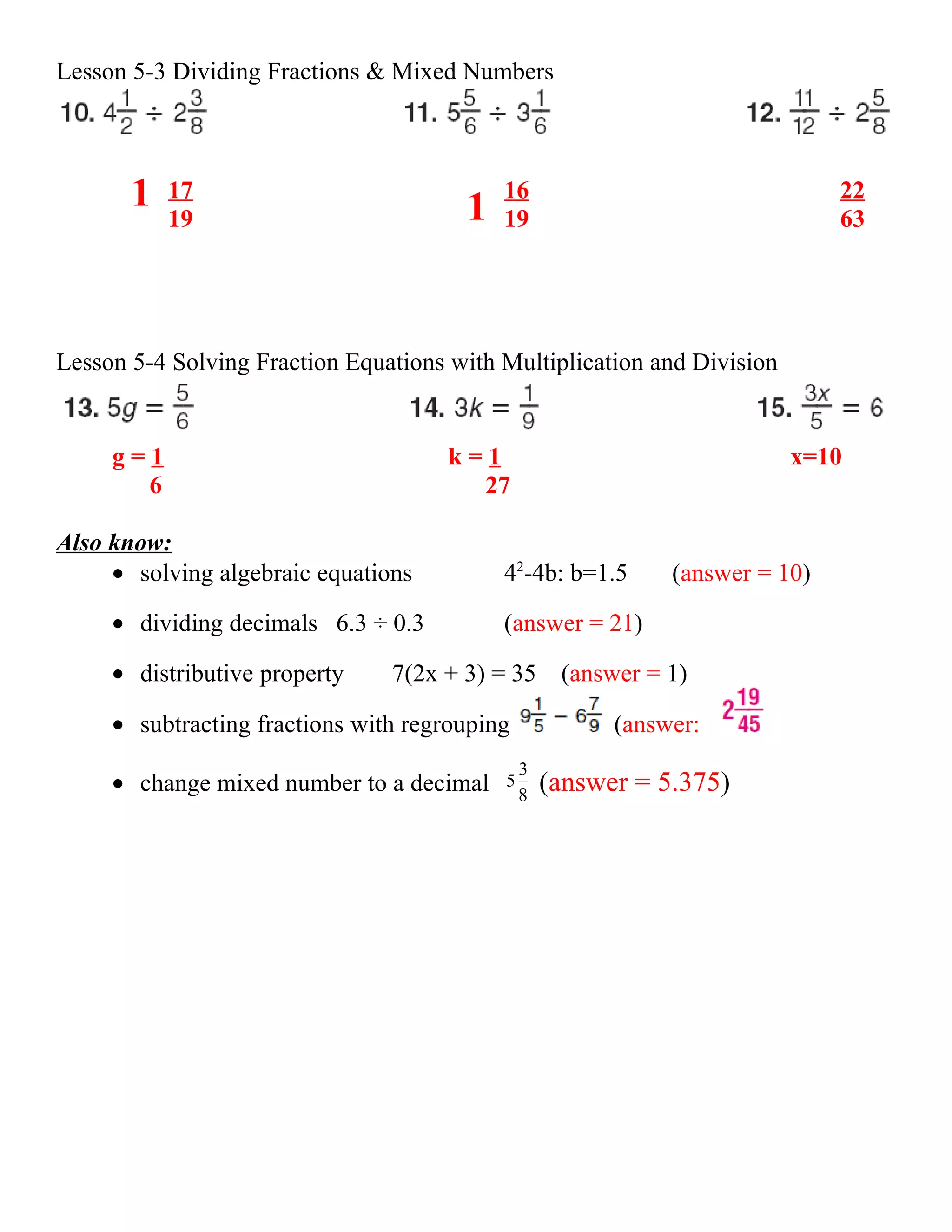 Chapter 5 part 2 test review | DOC