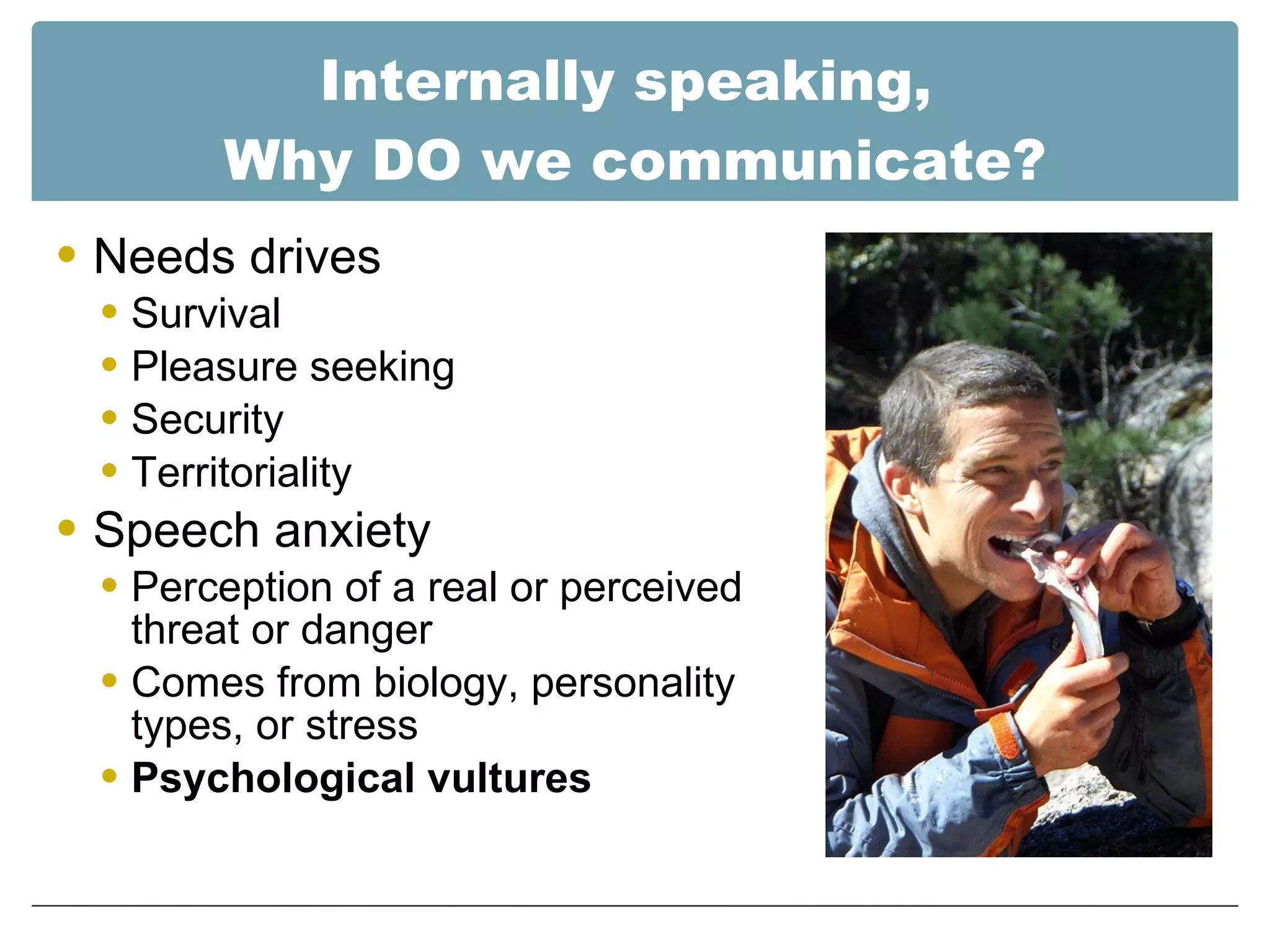 Chapter 5 Part II: Intrapersonal Communication | PPT