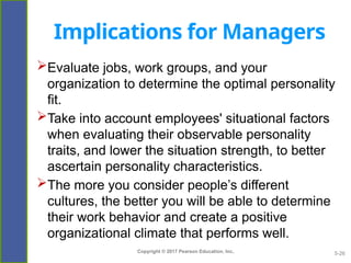 chapter 5 Personality and Values.pptx organisational behaviour | PPTX
