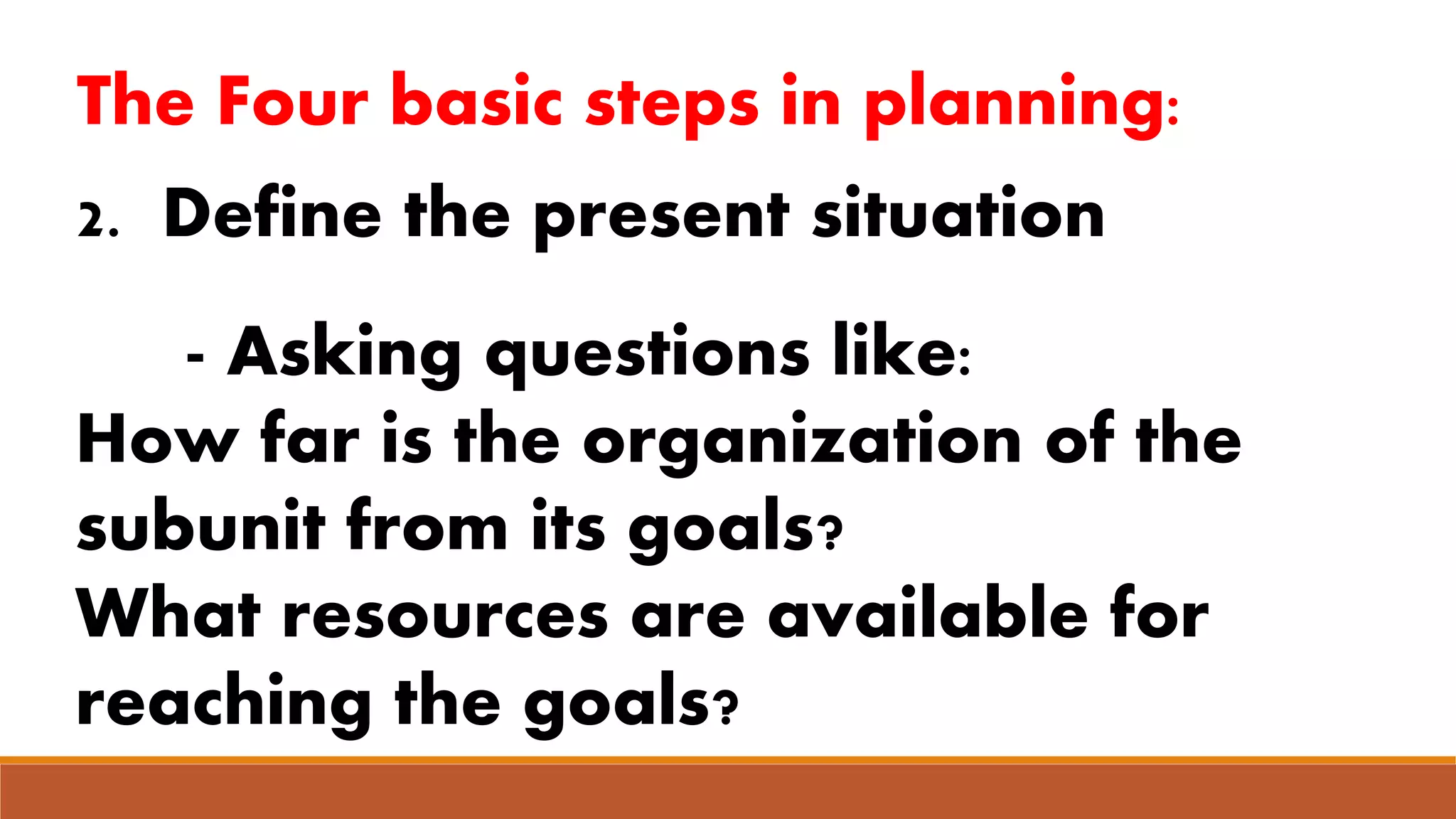 Chapter 5 planning and decision making report | PPTX