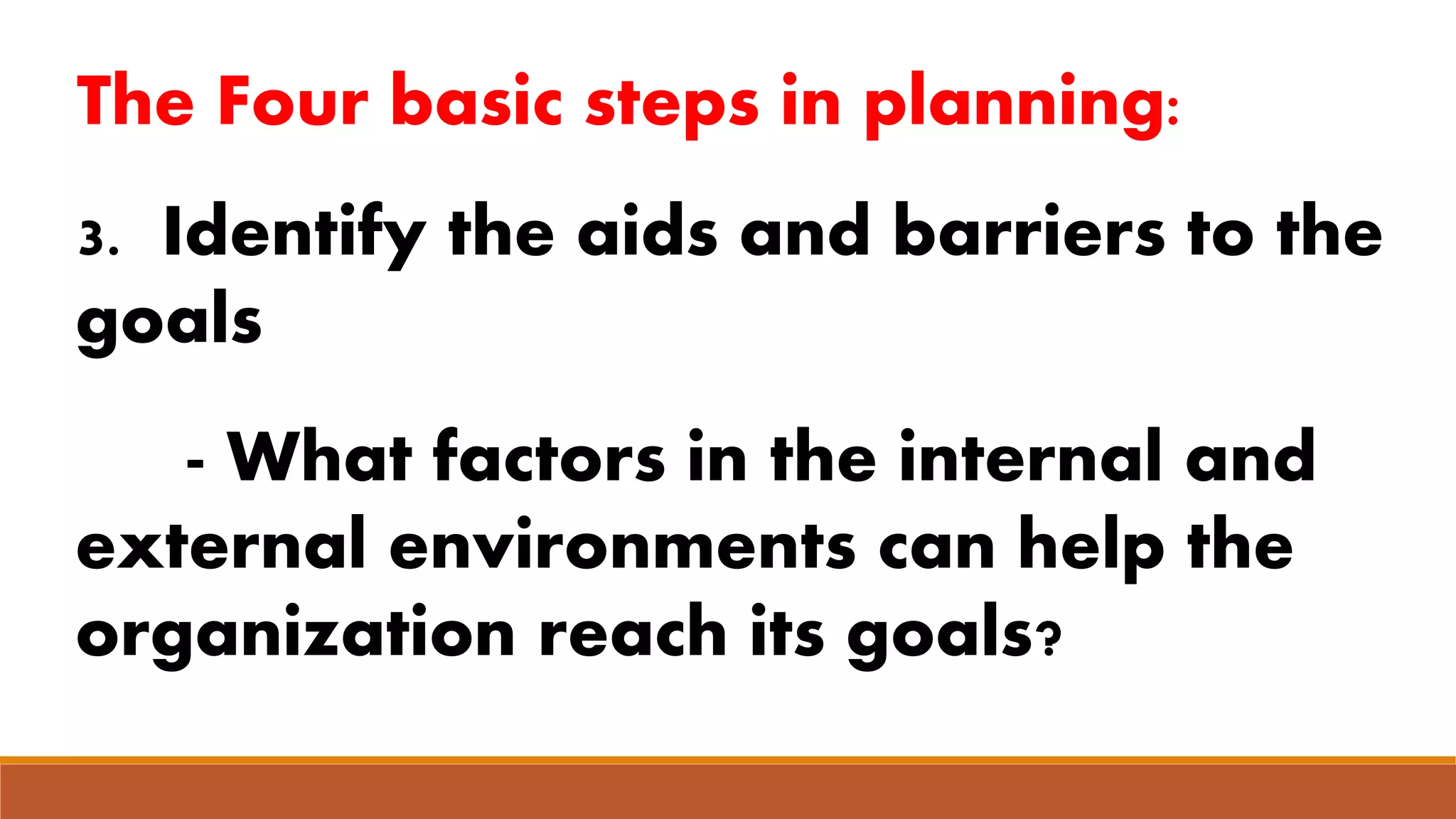 Chapter 5 planning and decision making report | PPTX