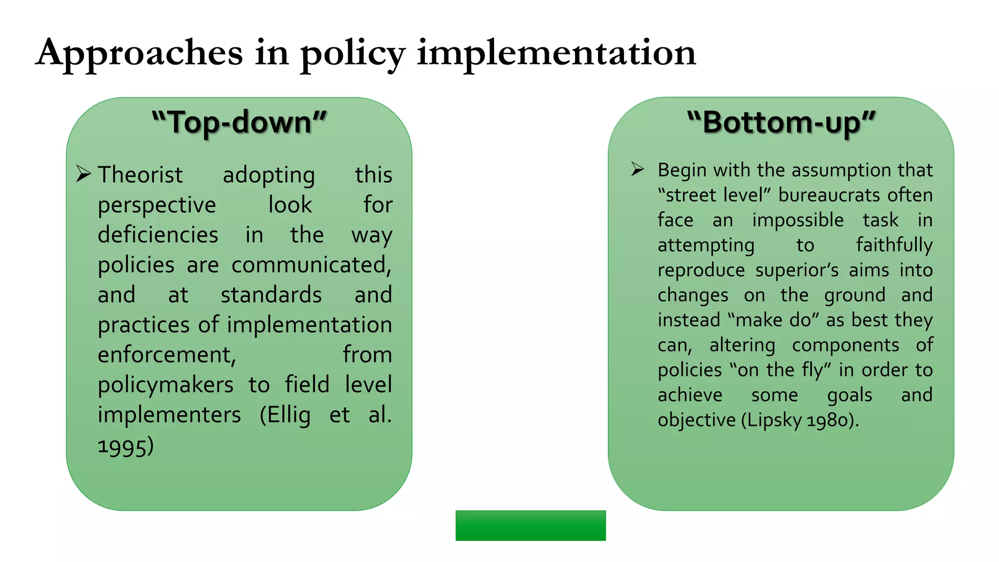 Chapter 5 policy implementation | PPTX