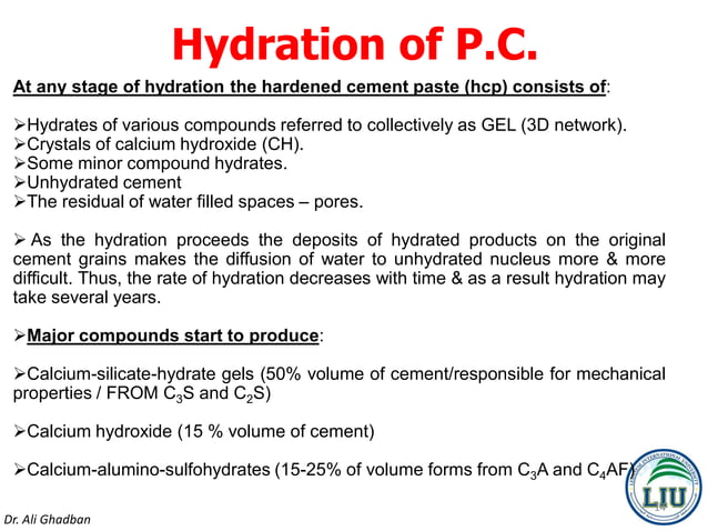 Chapter 5_Portland Cement_Lecture 3.pdf | Chemistry | Science