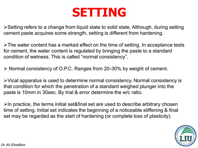 Chapter 5_Portland Cement_Lecture 3.pdf | Chemistry | Science